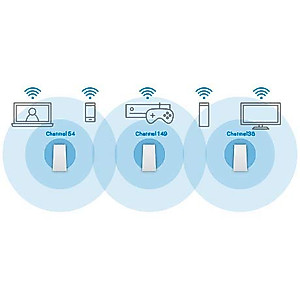 Linksys Velop Triband AC4600 Intelligent Mesh WiFi Router Replacement System 3 Pack Coverage up to 5 000 Sq Ft