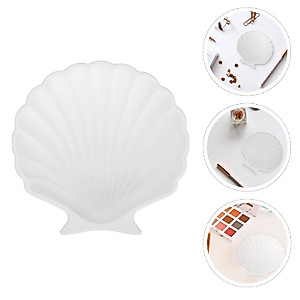 Cabilock Shell Trinket Tray Ornament Tray Clam Shell Jewelry Dish Ceramic Jewelry Tray Ceramic Ring Holder Bracelet Holder Earring Holder Engagement Trinket Tray Dining Room Table Decor