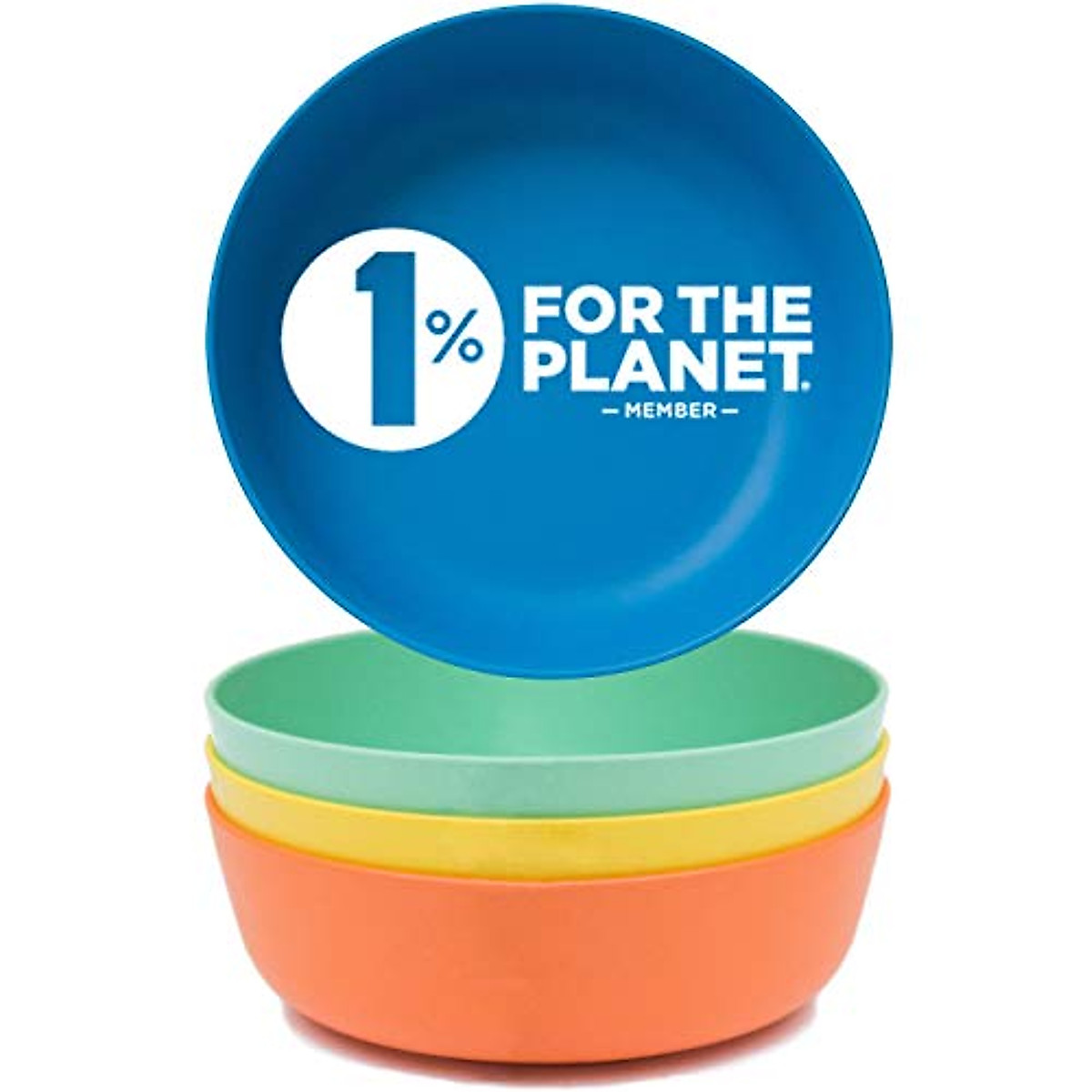 ECO MATTERS【Microwave Safe】Bamboo Toddler Bowls - 4 pc Set - Best Eco Friendly, Non Toxic Bamboo Bowls for Kids - Dishwasher & Microwave Safe - Natural BPA Free Biodegradable Baby Bowl