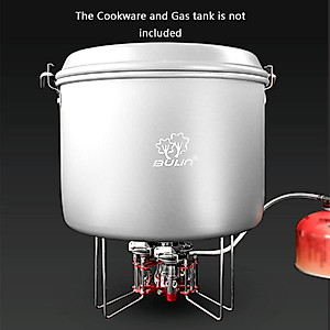 Bulin AirOka B6-A 5800W Portable High-Power Camping Stove Windproof Camping Gas Stove Foldable Mini Camp Propane Burner Three Lightweight burners in one for Outdoor Camping/Picnic/Hiking/Barbecue