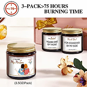 Best Friend Gift for Women, Best Friend Birthday Gifts for Women, Funny Candle Set Gifts for Bestie, Friendship Gifts for Women, Friends, BFF, Bestie, Sister, Bday, Christmas Gift