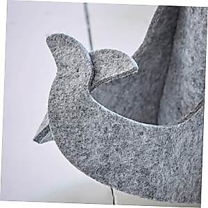 Totority Whale Basket 3 Pcs Toy Storage Box Animal Child Cartoon Felt Cloth Whale Storage Basket