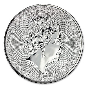 2023 1 oz British Silver Britannia Coin by the Royal Mint Brilliant Uncirculated with Certificate of Authenticity £2 BU