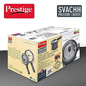 TTK Prestige SVAHA5 Prestige Svachh Pressure Cooker HA 5 L, 5-Liter, Black
