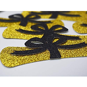 Diploma Confetti, 12pcs 4 inches Graduation Centerpeices Congrats Grad Party Decorations Graduation Table Decor Class of 2023 High School College Graduation Party Supplies (Gold & Black Glitter)