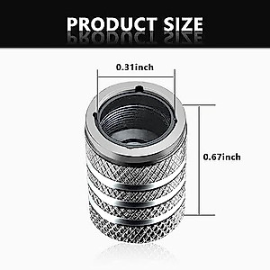 GKmow Pack-5 Tire Valve Stem Cap Cover, Dog Paw Tire Caps Leak-Proof Corrosion Resistant Alloy for Car Motorcycle (Gray)