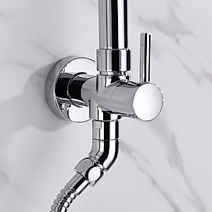 sumerain Retrofit Rain Shower Heads System with 9 Inch Shower Head 2.5GPM, Chrome Finish