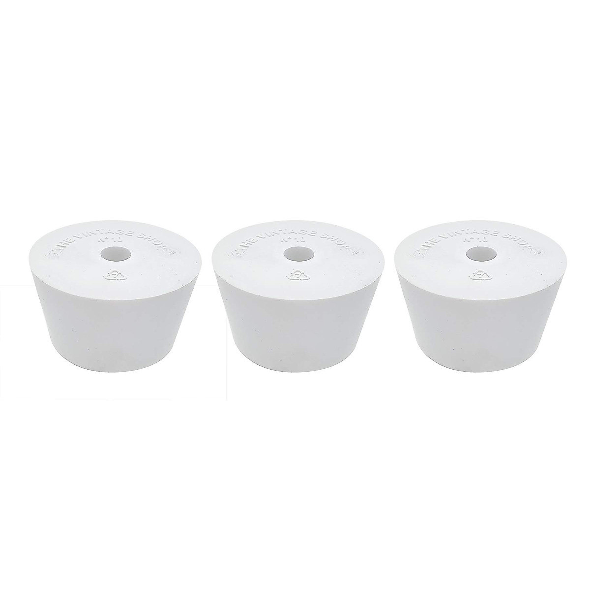 Home Brew Ohio #10 Drilled Rubber Stopper Set of 3