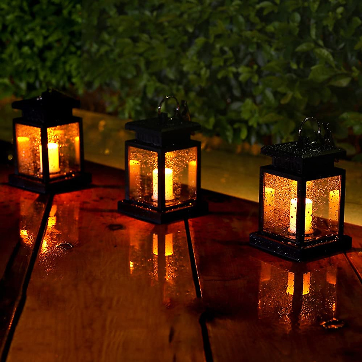 ZHUANYIYI Hanging Outdoor Solar Lights, Creative Candle Lights, Garden Lawn Waterproof Landscape Lights, All-Weather Home Garden Pavement Decorative Lights