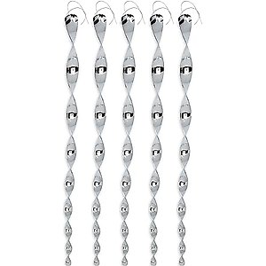 Bird BLINDER Bird Deterrent - Bird Reflective Repellent Outdoor Devices - Bird Scare Devices - Window Reflector Deterrents - Wind Twisting Bird Scare Rods - Holographic Devices (12 inch, Set of 5)