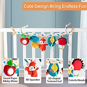 Car Seat Toys Baby Toys 0-3 Months Infant Toys, Newborn Toys Baby Spiral Stroller Toys, Baby Toys 0-6 Months for Crib Mobile Bassinet