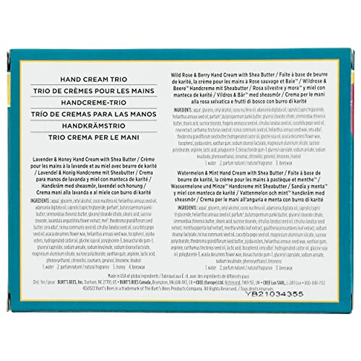 Burts Bees Hand Cream Trio Gift Set, 3 CT