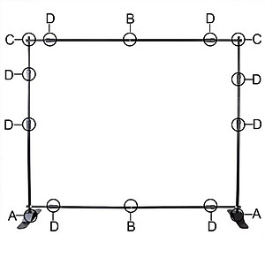 VEVOR Backdrop Banner Stand 8 x 8 Ft, Adjustable Heavy Duty Backdrop Stand Kit for Photography Studio, Trade Show Wall Exhibitor Photo Booth Background