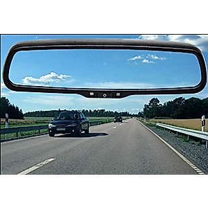 RED WOLF Black Tailgate Handle W/Rear View Reverse Backup Camera + 7 Inch LCD Backup Monitor Kit Removable Parking Line for Ford 2004-2014 F150/ 2009-2016 F250/F350 Pickup Trucks