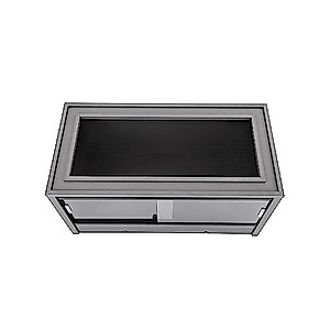 New Age Pet ECOFLEX 33 Inch Medium Mojave Reptile Habitat Enclosure Lounge in Grey