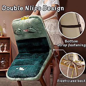 QIUODO 33"*20" Chair Cushions for Dining Chairs, Cute Cartoon Design, Comfortable Seat Pad for Kitchen,Lazy Sofa Office Floor Pillow Pad Cute Stuff for Gamer Bedroom Decor