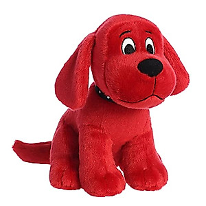 Aurora® Playful Clifford® Sitting Clifford Stuffed Animal - Childhood Nostalgia - Lasting Companionship - Red 10 Inches