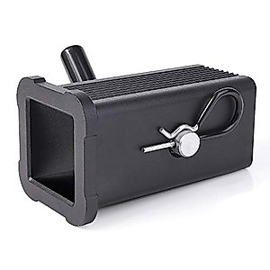 SnowyFox Newest 2-1/2" Class V to 2" Class III&IV Trailer Hitch Receiver Adapter - Heavy Duty Aluminium Alloy 2.5" to 2'' Reducer Sleeve with Hitch Pin and Clip