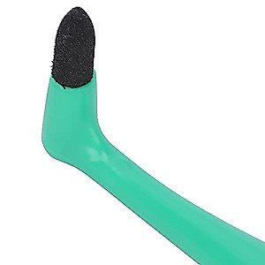 Tooth Stain Remover, Portable Washable Tartar Eraser Ergonomics Reusable Remove Tartar for Tooth Cleaning(green)