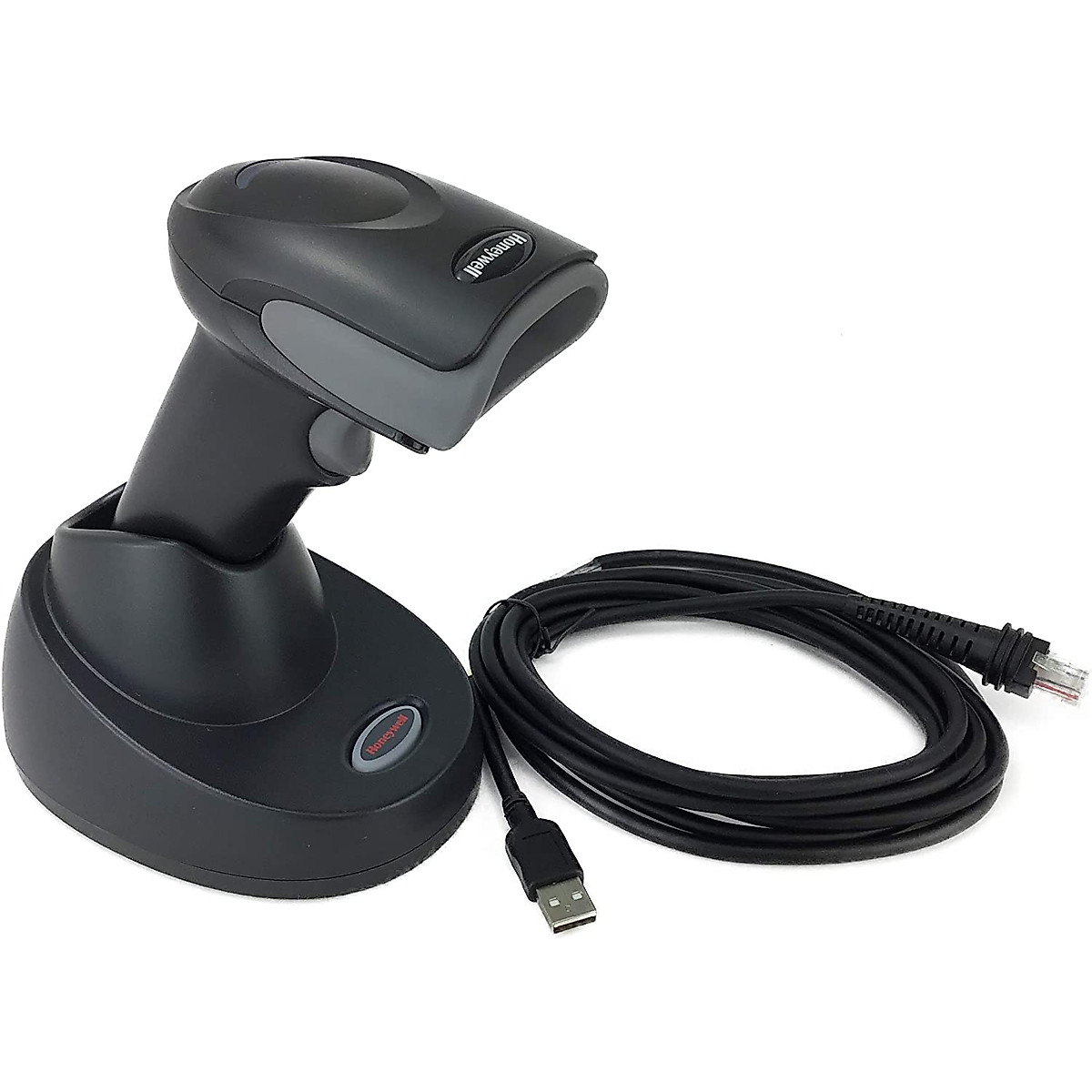 Honeywell Voyager 147x Series Cordless Handheld Bluetooth Area-Imaging Barcode Scanner Kit (2D, 1D, PDF, Postal),Including Charging and Communication Cradle Base and USB Cable,Black - YKGAV