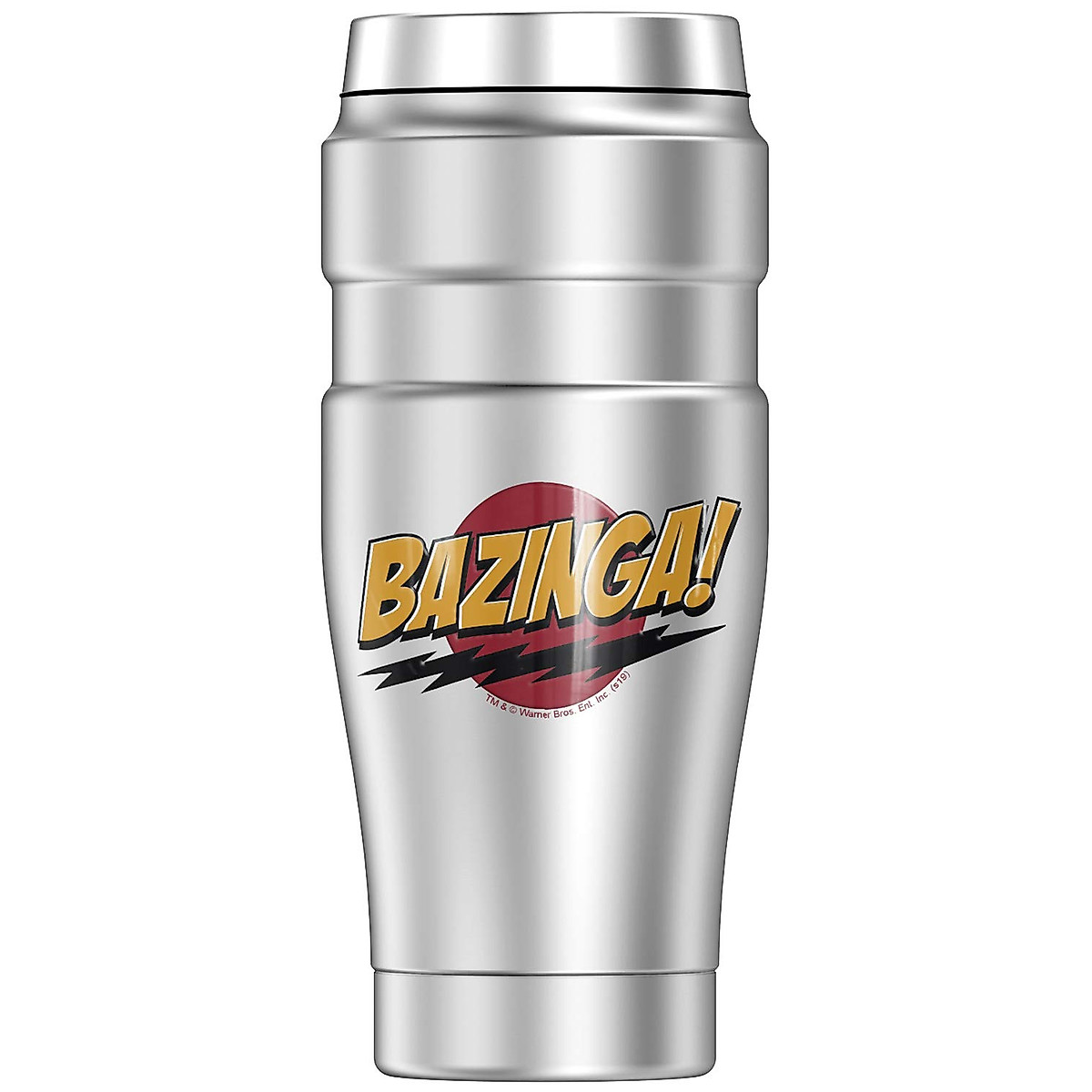 Big Bang Theory Sheldon Bazinga THERMOS STAINLESS KING Stainless Steel Travel Tumbler, Vacuum insulated & Double Wall, 16oz