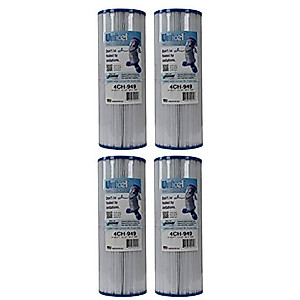 4) New Unicel 4CH-949 Pool Spa Waterway Replacement Filter Cartridges 50 Sq Ft