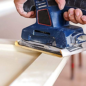 Dura-Gold Premium 320, 400, 600, 800, 1000 Grit 2-2/3" x 9" Sheet Size Gold Sandpaper with Hook & Loop Backing, 5 Each, 25 Total - Sanding Wood Woodworking, Automotive, Finishing Sander, Hand Blocks