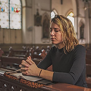 Bible Cover with Handle, Floral Bible Case Fit for Christian Easter Gift, Sunset Pottery