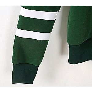 Sweatshirt for Women THENLIAN Womens Print Long Sleeve Hoodie Sweatshirt Jumper Hooded Pullover Tops Blouse(Green, XL)