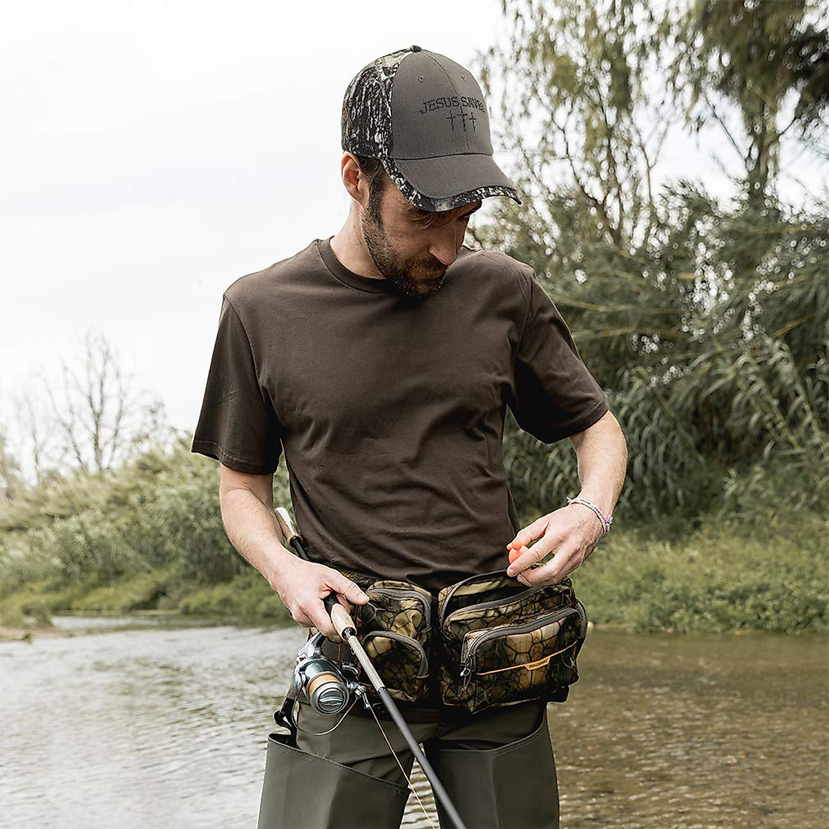 Speedy Pros Camo Baseball Cap Jesus Saves Gray Embroidery Cotton Hats for Men & Women Strap Closure