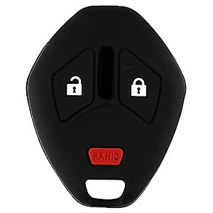 Key Fob Keyless Entry Remote Skin Jacket Cover 3btn For Mitsubishi (OUCG8D-620M-A)