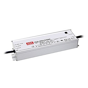 Mean Well HLG-185H-C1400B Power Supply, Single Output, LED, 200 W, 1.5" H x 2.7" W x 9" L