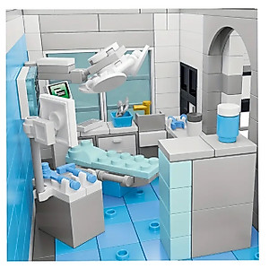 General Jim's Modular Building Blocks City Emergency Hospital Set Expert Creator - Great Gift for MOC Builders- Compatible with Lego City Sets
