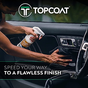 TopCoat Spritz Quick Detailer Spray - Car Detail Spray - Surface Drywash - Exterior Care Products - 16-Ounce Spray Bottle
