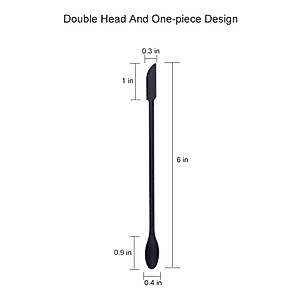 Suntchen Mini Silicone Spatula Set Stretchable Makeup Spatulas Small Scooper and Spoon 2-in-1Tiny Spatula for Kitchen Bottle Beauty Jar, Adjustable Size and Reusable, 3Pcs