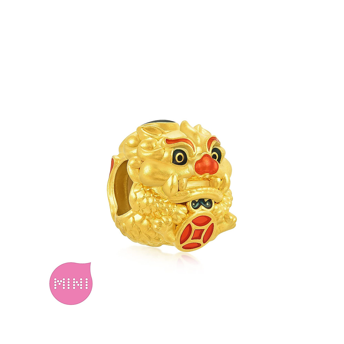 CHOW SANG SANG 999 24K Solid Gold Cultural Pixiu Mini Charm Bracelet for Women 92624C (Gold, 17 CM) (Gold, 17 CM)