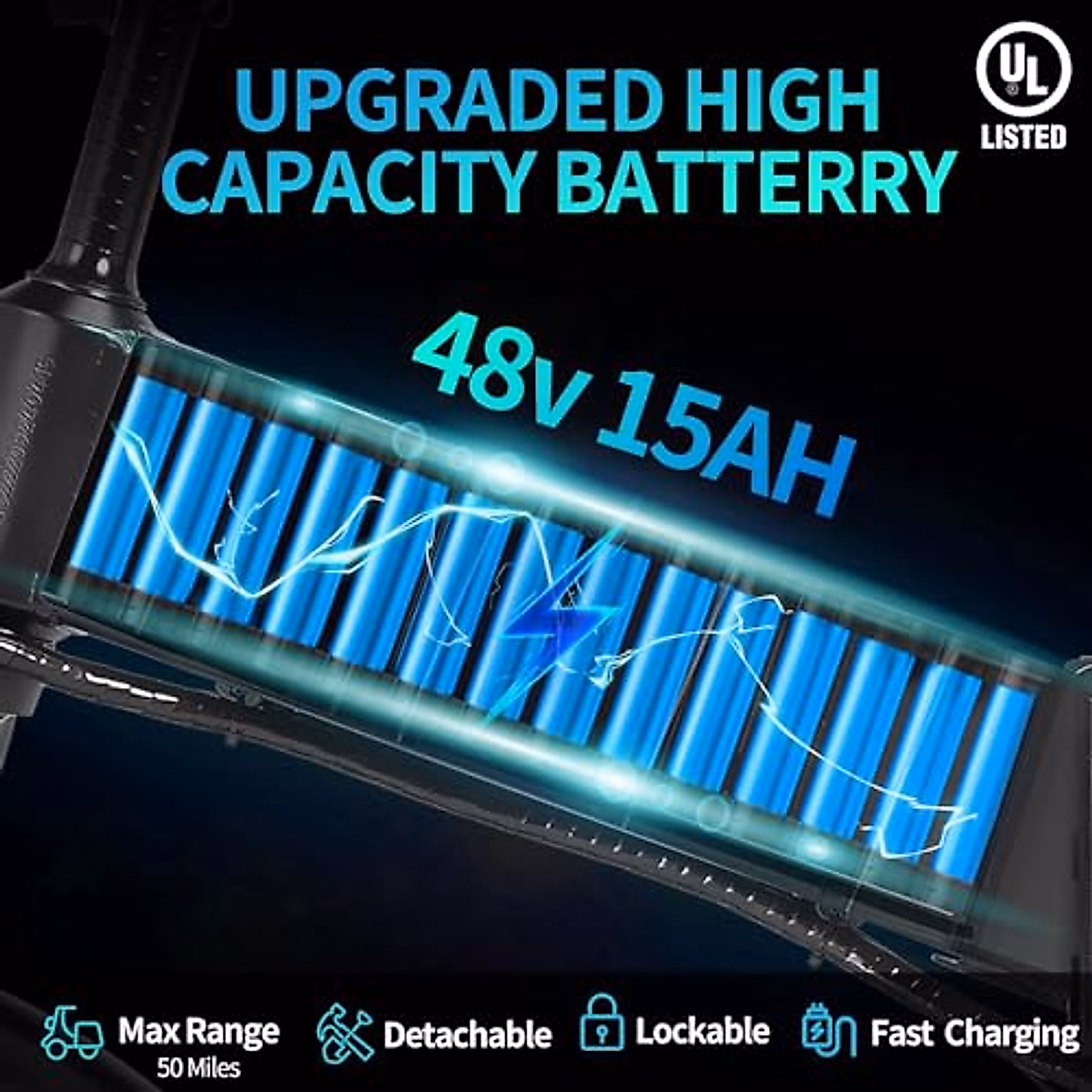 Ridstar Electric Bike for Adults, 1000W 48V 15Ah 30MPH 50 Miles E Bike, 20" x 4.0 Fat Tire Mountain Bike Dual Shock Absorber 7-Speed Foldable Bicycle