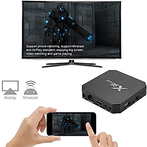 AMGUR X96 Mini Android 7.1 TV Box Amlogic S905W Quad Core 1GB/8GB Smart TV Box WiFi 4K Ultra HD OTT Box Bluetooth H.265 HEVC HDMI Streaming Media Player