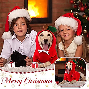 2 Pieces Dog Hoodies Frog Shape Puppy Clothes Dog Fruit Sweatshirt Outfit Warm Winter Sweater Coat Costume for Medium Dogs Cat Puppy Chihuahua Yorkie Clothes Cold Weather Coat, M