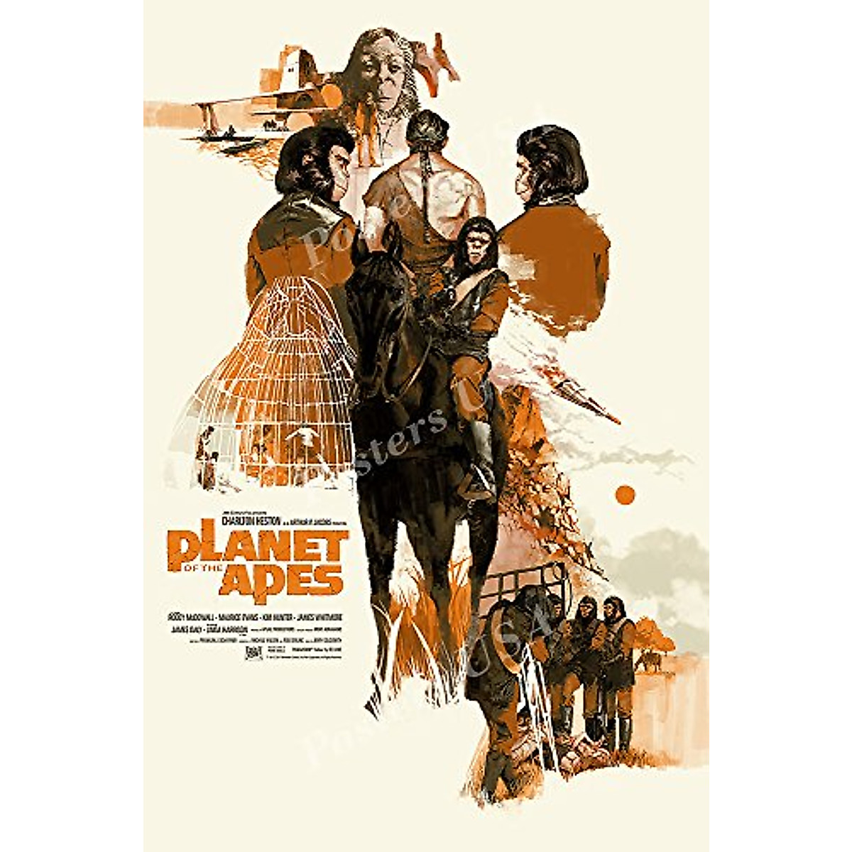 PremiumPrints - Planet of The Apes Original Movie Poster Glossy Finish Made in USA - FIL567 (24" x 36" (61cm x 91.5cm))