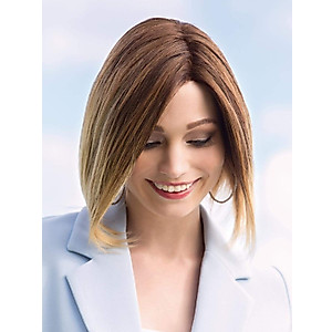 Bundle - 5 items: Valery Human Hair Wig by Rene Paris, Christy's Wigs Q & A Booklet Luxury Shampoo & Conditioner & Mist Wide Tooth Comb - Color: 614R