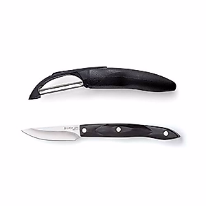 Cutco Knives With Micro Fiber Polishing Cloth. 2-pc. Peeler (1501) & Paring Knife (4120) Combo