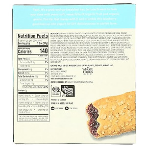 365 by Whole Foods Market, Organic Blueberry Cereal Bar 6 Count, 7.8 Ounce