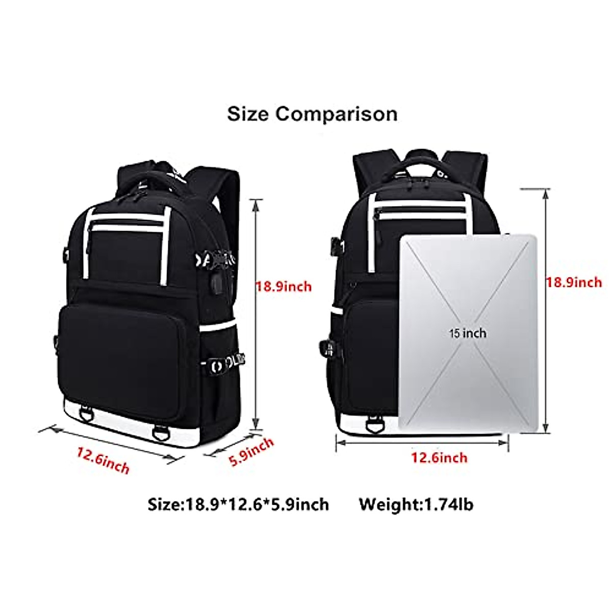 WRIGGY Kid School Knapsack with USB Charger Port and Headphone Interface-Kylian Mbappe Backpack Travel Bag