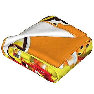 Home Decor Flannel Throw Blanket Super Soft Plush Blanket for Bed Sofa Couch Cozy Size 50'X40 in