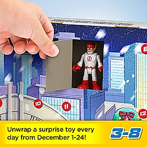 Imaginext DC Super Friends Advent Calendar, Christmas Gift Of 24 Figures & Accessories For Preschool Kids Ages 3+ Years