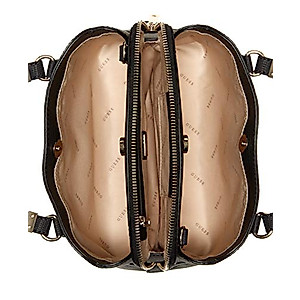 GUESS womens Satchel, Satchel Shoulder Bag, Black, One Size US