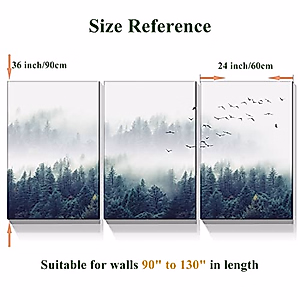 Looife Abstract Canvas Wall Art 24x36 Inch 3 Panels Blue and Yellow Lines Painting Picture Giclee Prints Gallery Wrapped Ready to Hang Artwork for Living Room Office Decoration