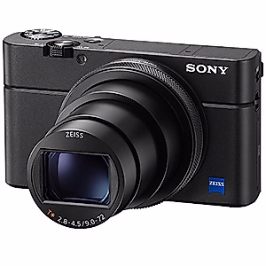 Sony DSC-RX100M6 RX100 VI Cyber-Shot Digital Camera 20.1 MP with 24-200mm Zoom Lens + Lexar 64GB SDHC/SDXC UHS-I Card + Dual Battery Kit + Accessory Bundle
