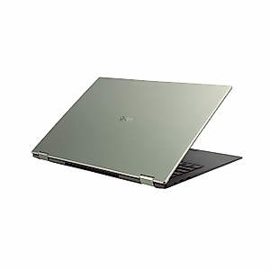 LG Gram 16T90P 16" WQXGA (2560 x 1600) 2-in-1 Lightweight Touch Display Laptop, Intel Evo 11th Gen Core i7 , 16GB RAM, 512GB SSD, 21 Hour Battery, Alexa Built-in, 2X USB-C, HDMI, USB- Green